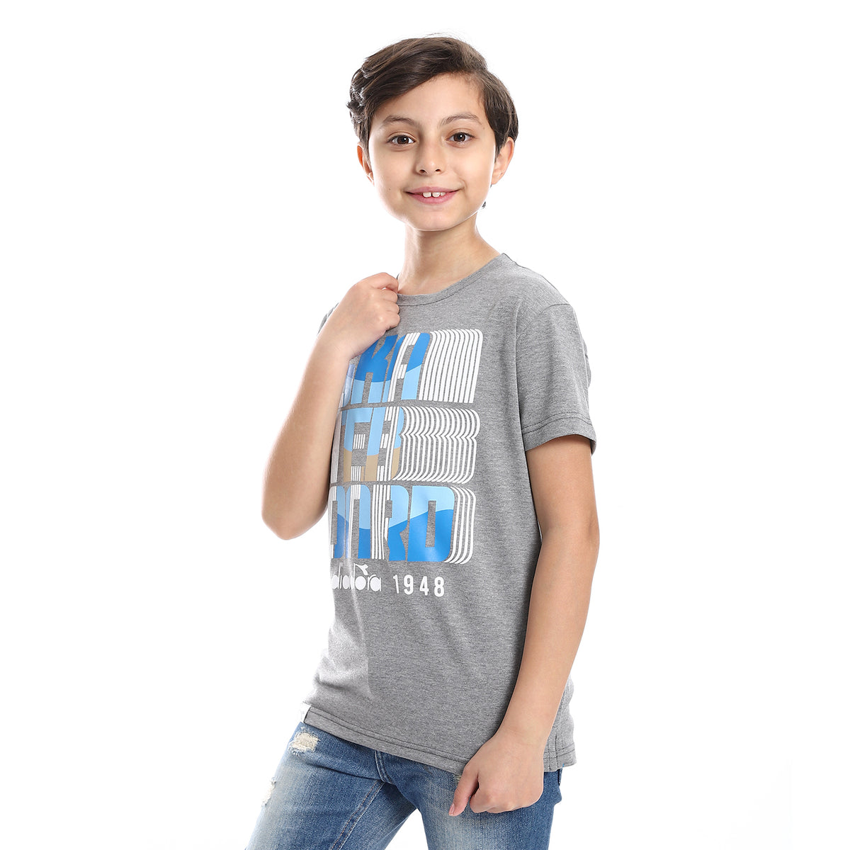 Diadora Boys Printed Cotton T-Shirt – Zarzour Group